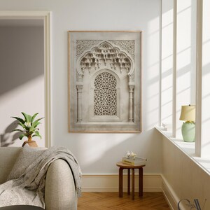 Mosque Window Art Print, Islamic Wall Art Muslim Poster Arabic Decor ...