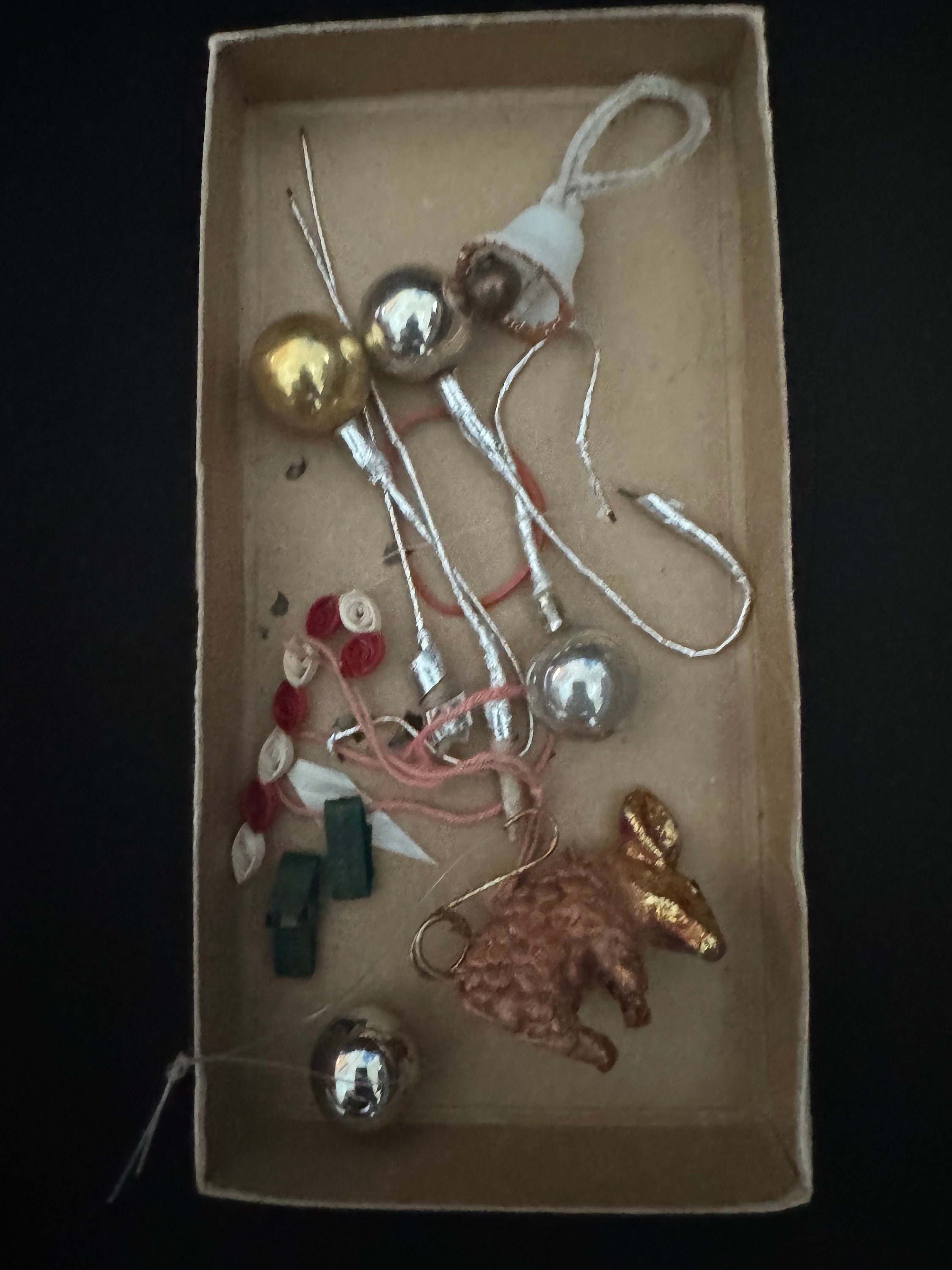 Vintage Christmas Box With Kitsch 1950s Gift Box With Christmas Kitsch ...