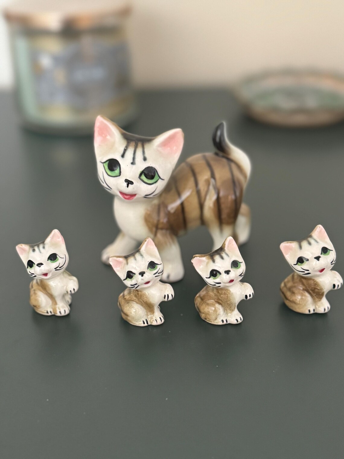 G Novelty Company “nov Co” Vintage Cat and Kittens, 1950s Cat Figurines ...