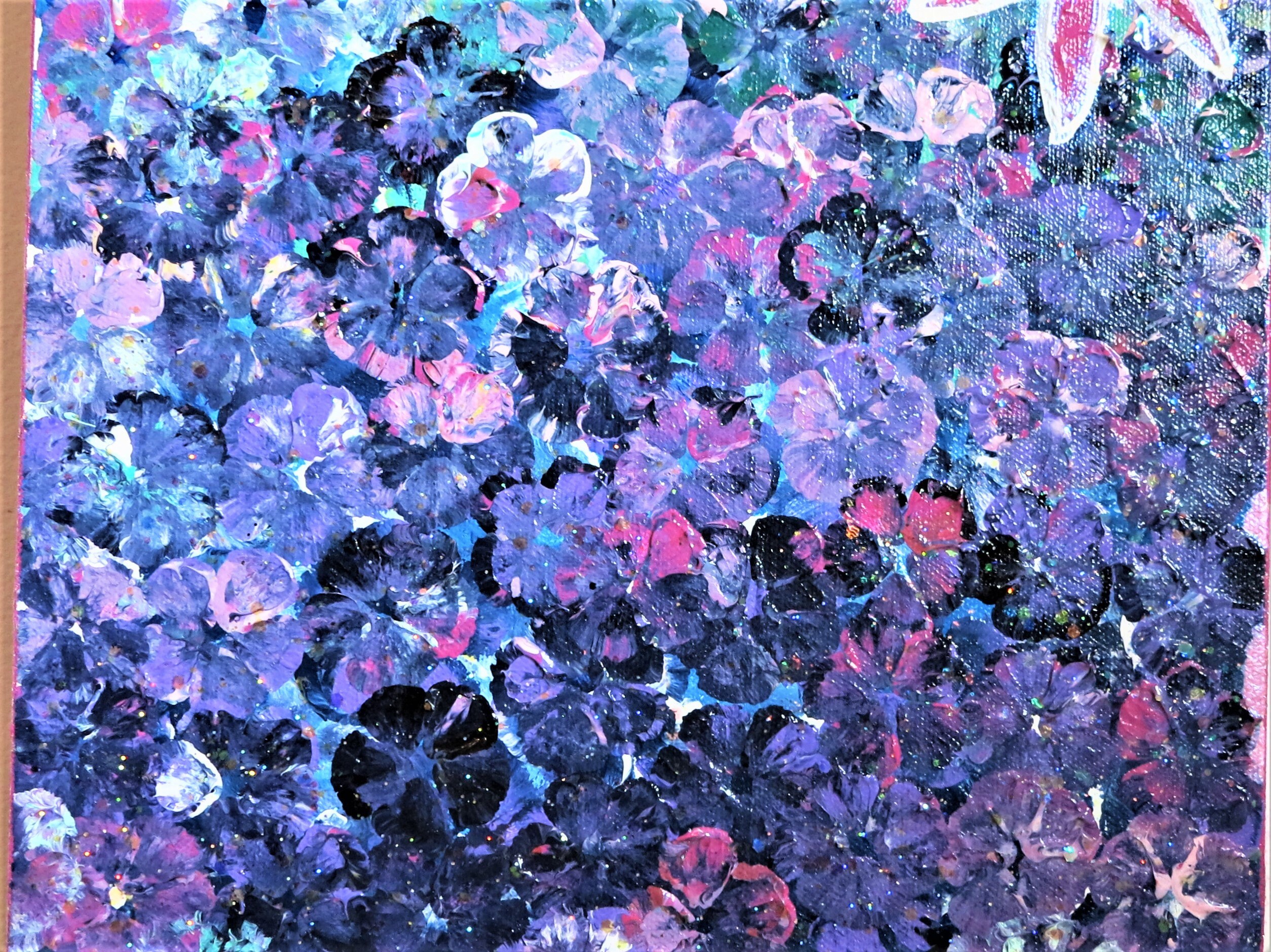 Rainbow Flower Painting - Etsy