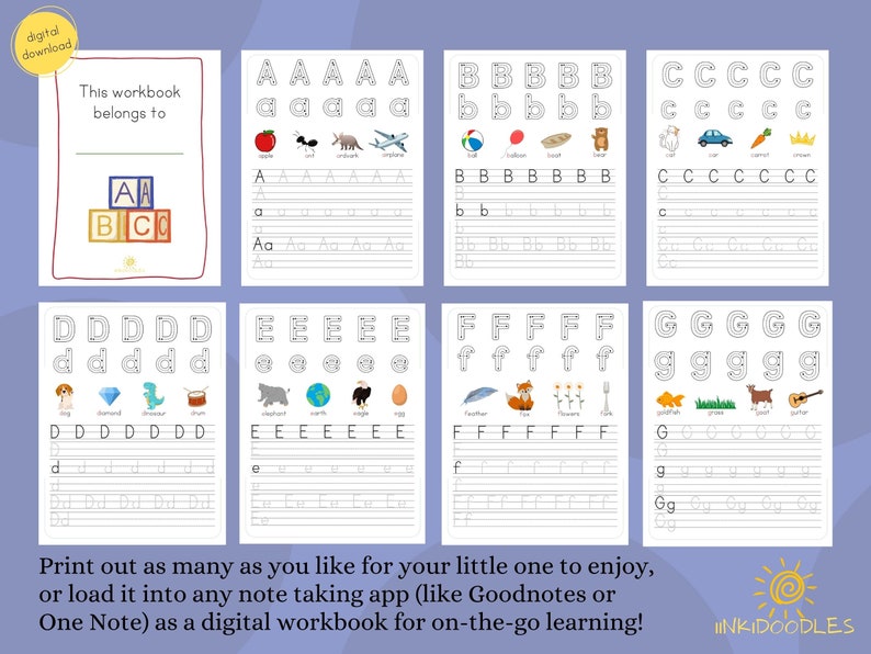 Letters and Numbers Printable Worksheets | Shapes for Tracing | Pre ...