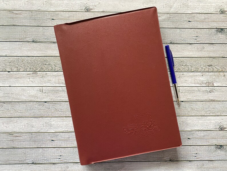 A4 Brown, Full Stamp Album, Collection, A4 Format, Poststamps, Album, Junkjournal, Postal Stamp ...