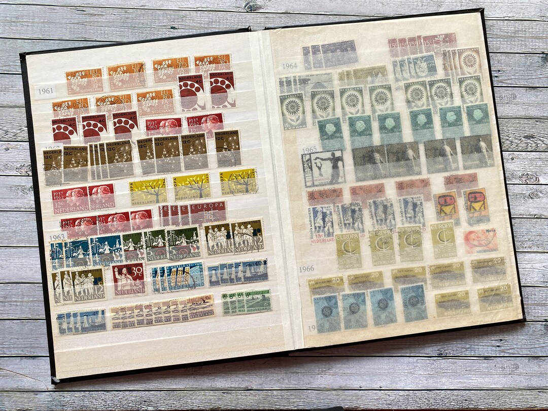 A4, Black, Full Stamp Album, Dutch Collection, A4 Format, Poststamps ...
