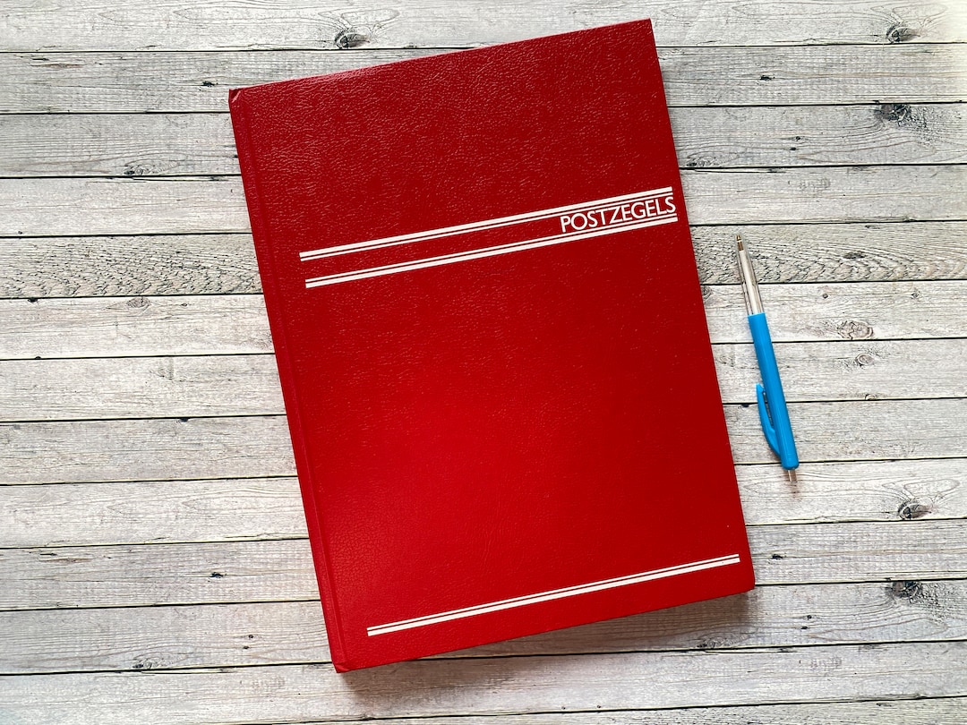 A4, Red, Empty Stamp Album, Collection, A4 Format, Poststamps, Album ...