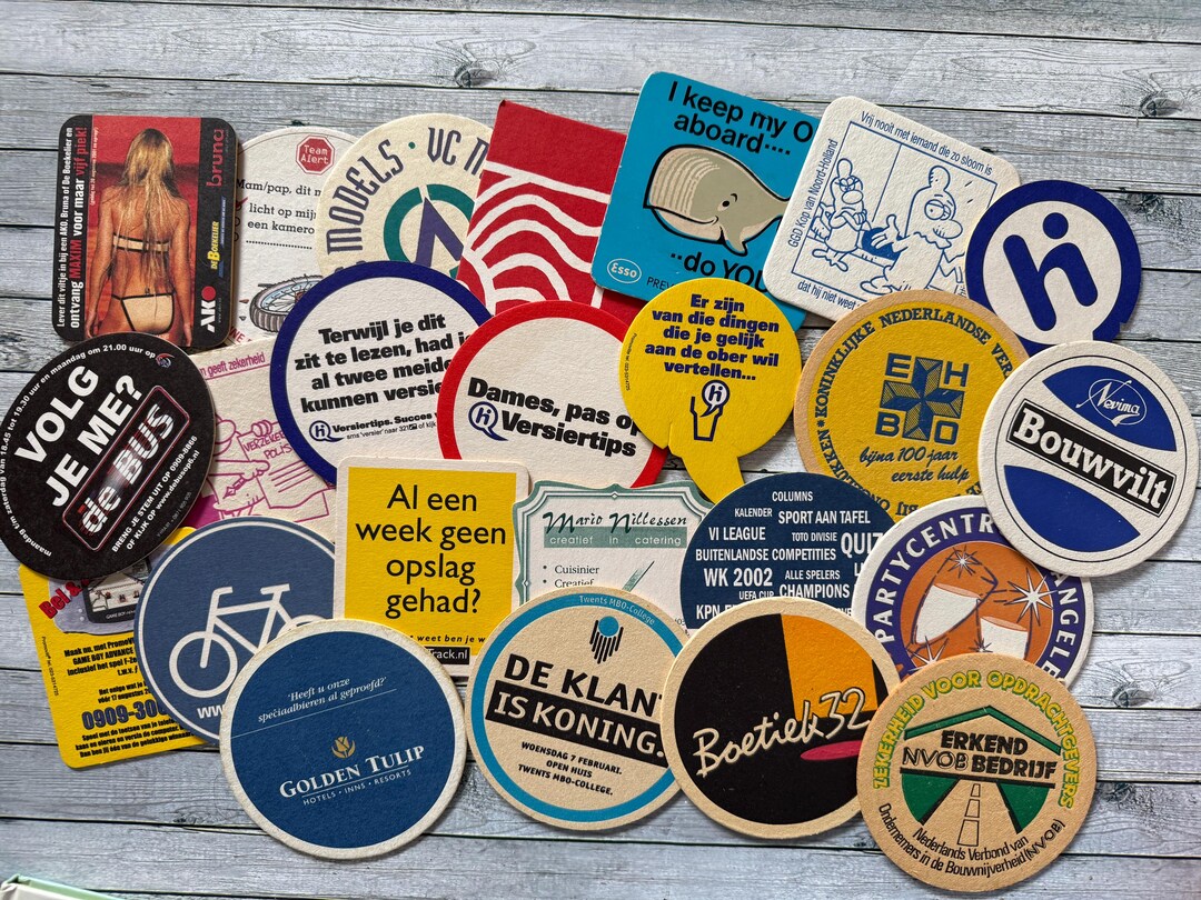 25 Vintage Coasters Dutch German Belgian and Maybe an English Coaster ...