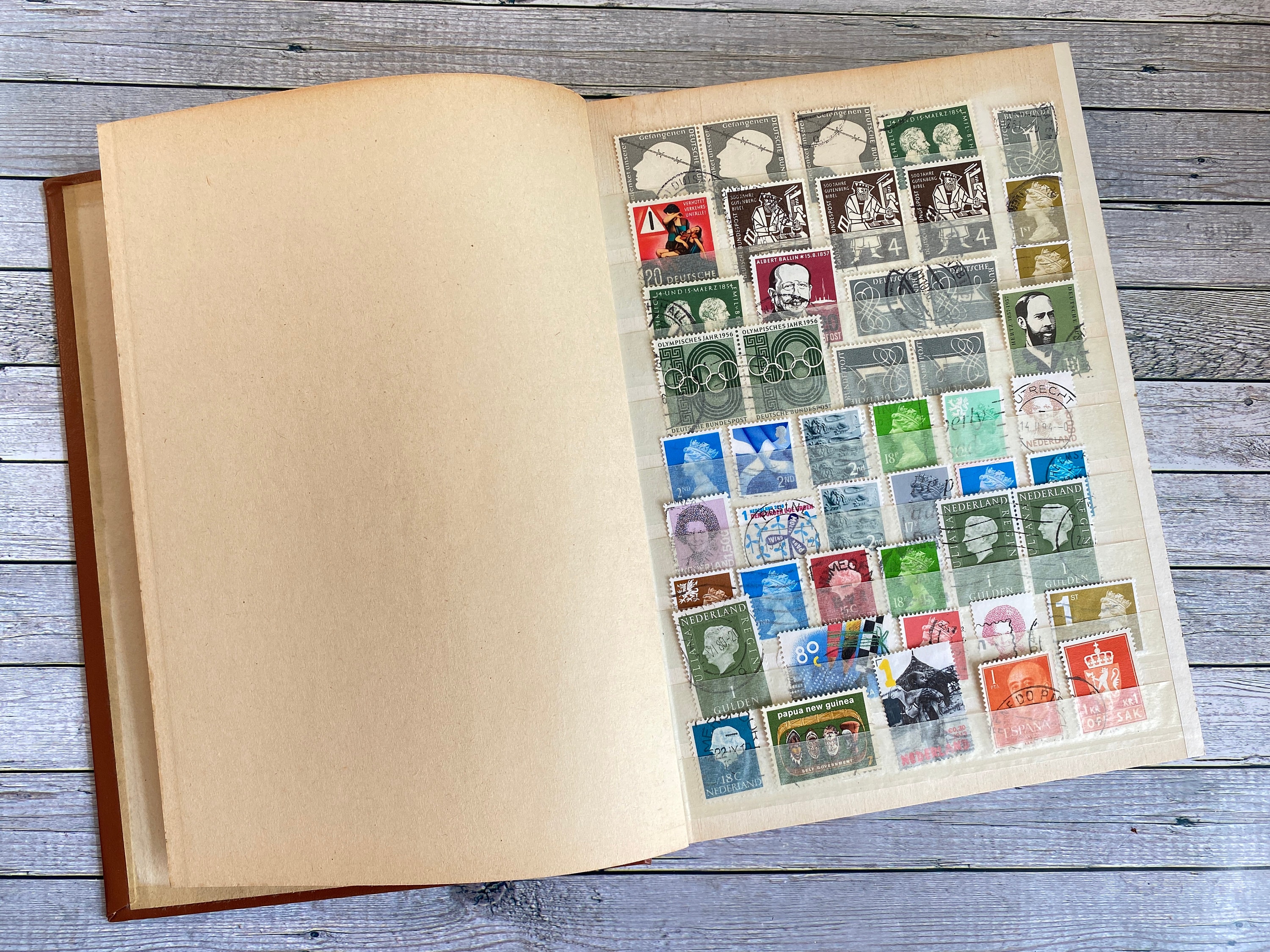 A5 Brown Empty Stamp Album Collection A5 Format - Etsy