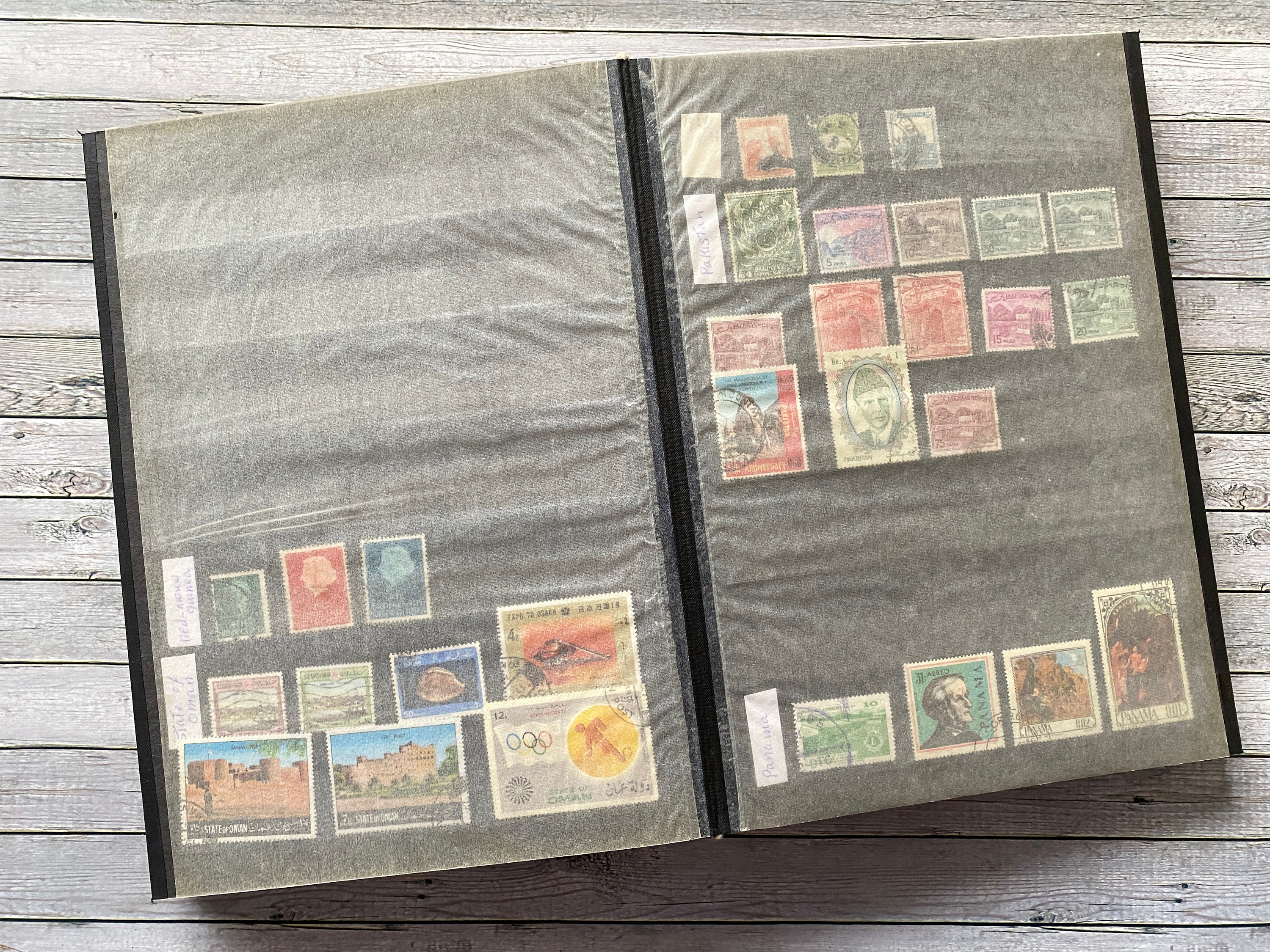 A4 Brown, Full Stamp Album, Collection, A4 Format, Poststamps, Album, Junkjournal, Postal Stamp ...