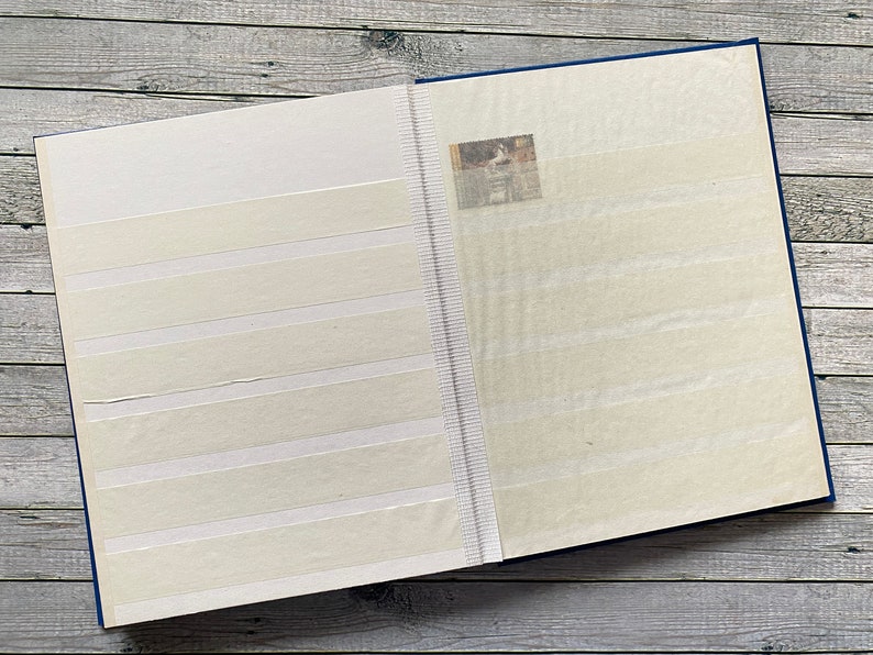 A5, Blue, Empty Stamp Album, Collection, A5 Format, Poststamps, Album ...