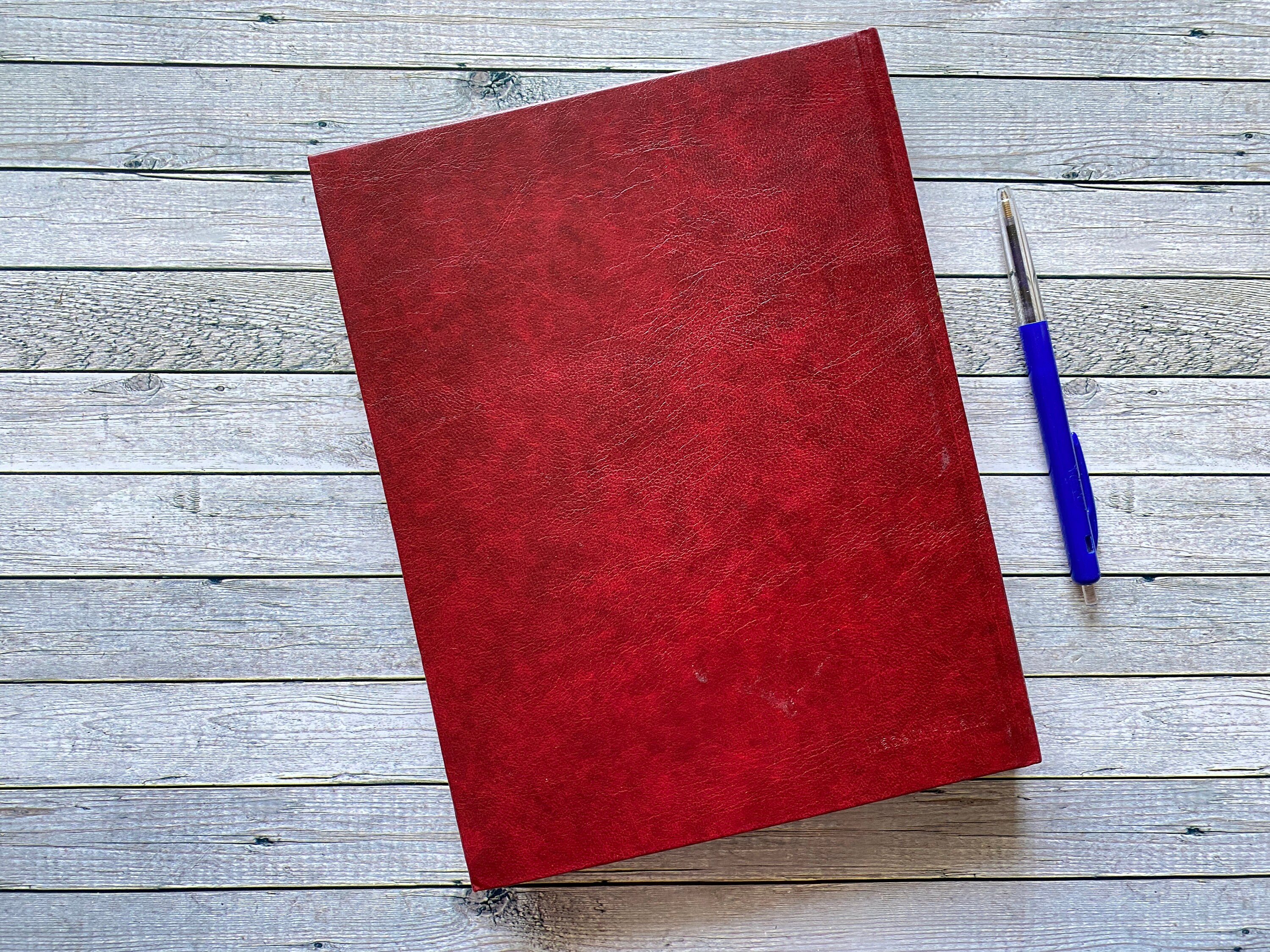 A5, Red, Empty Stamp Album, Collection, Poststamps, Album, Junkjournal ...