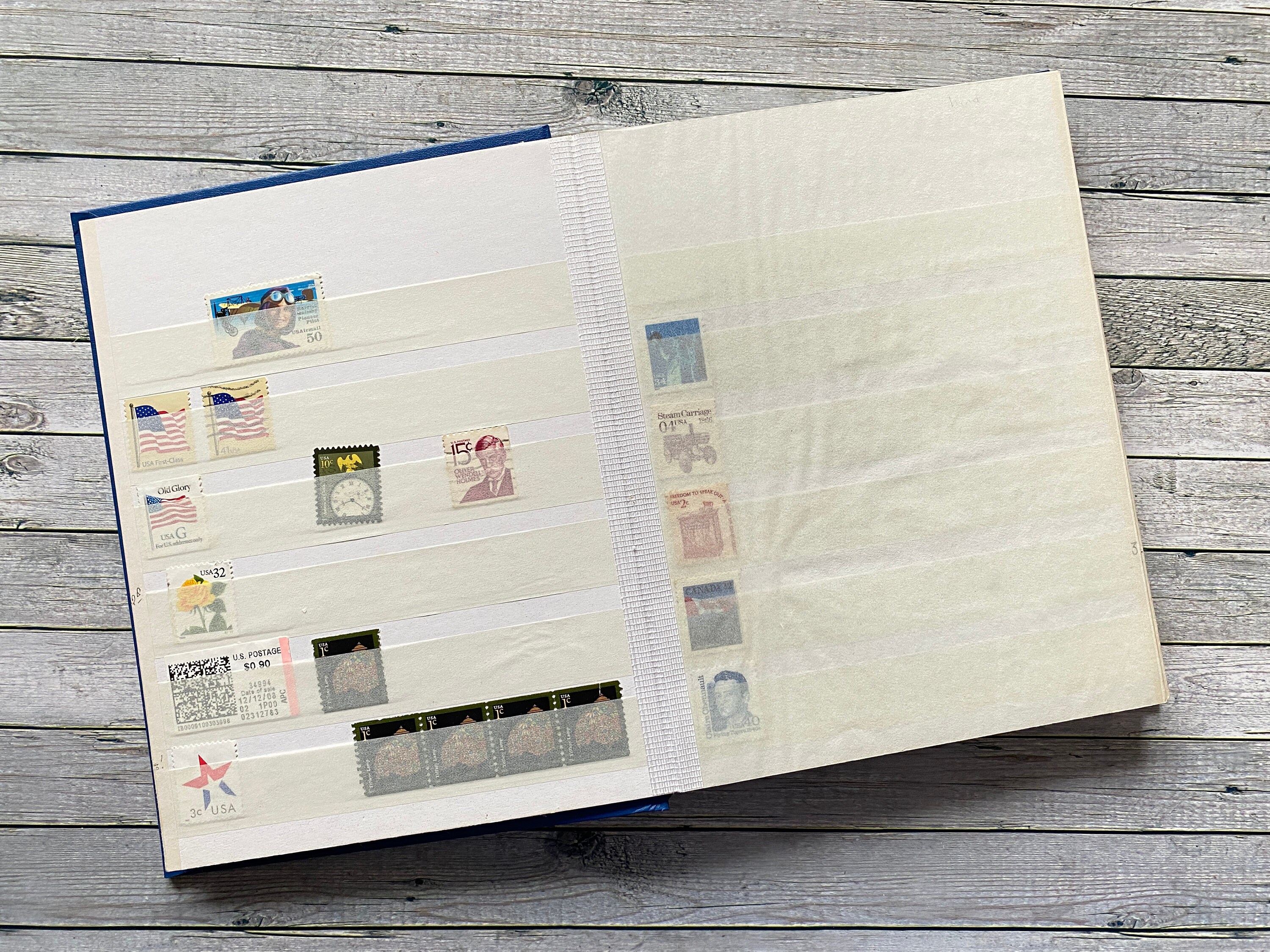 A5, Blue, Empty Stamp Album, Collection, A5 Format, Poststamps, Album ...