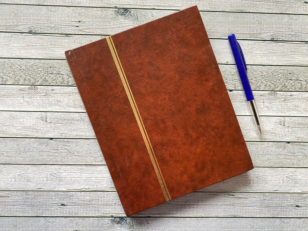 A5, Brown, Empty Stamp Album, Collection, A5 Format, Poststamps, Album ...