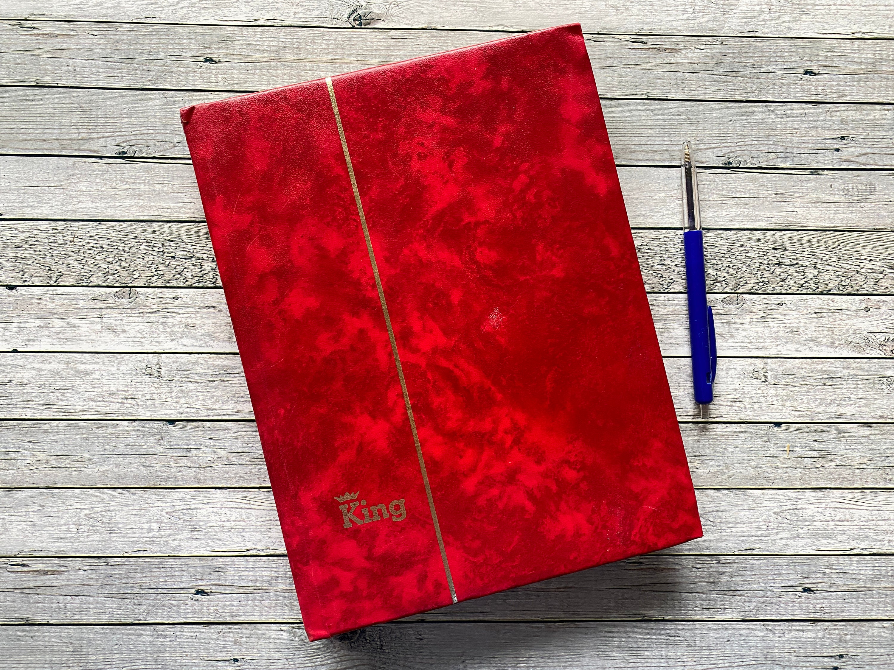 A5+, Red, Half Full Stamp Album, Collection, A5+ Format, Poststamps ...