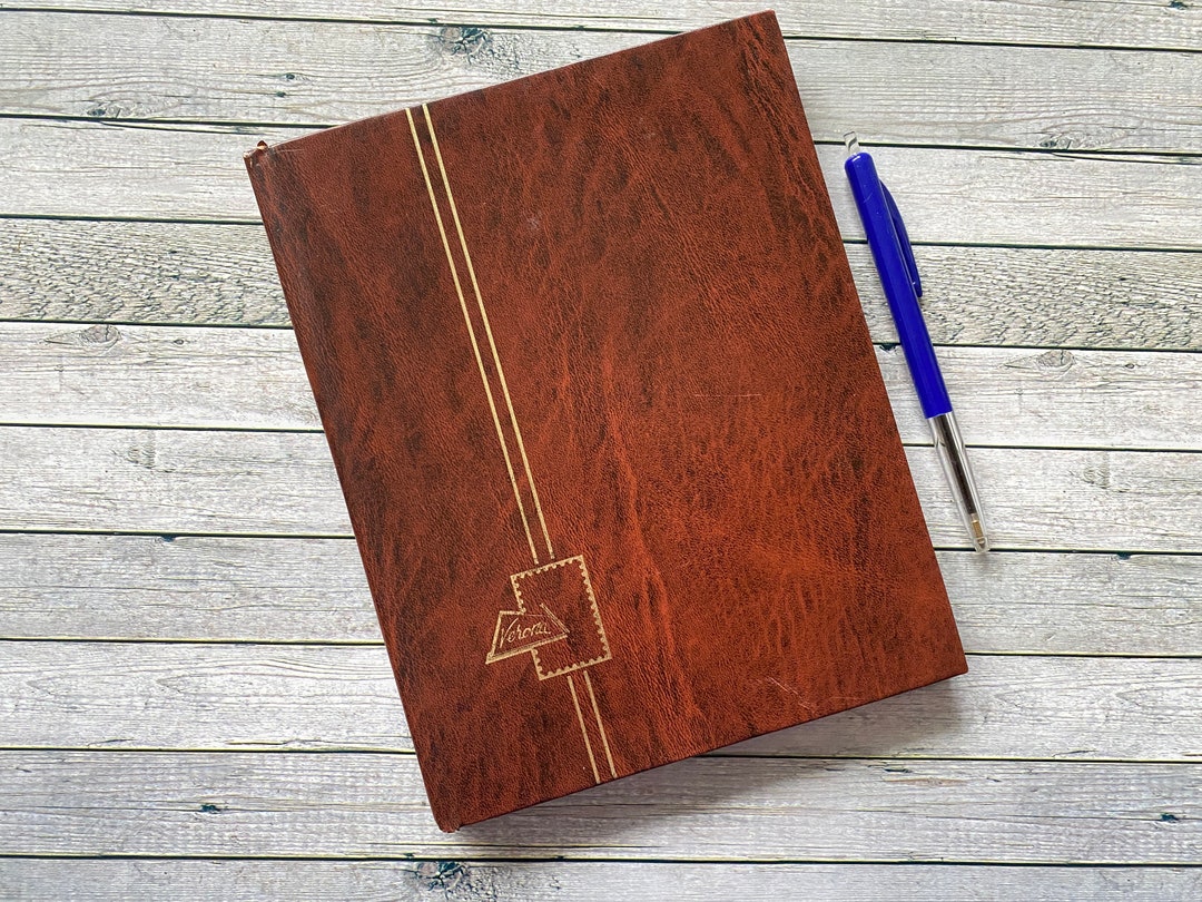 A5, Brown, Empty Stamp Album, Collection, A5 Format, Poststamps, Album ...