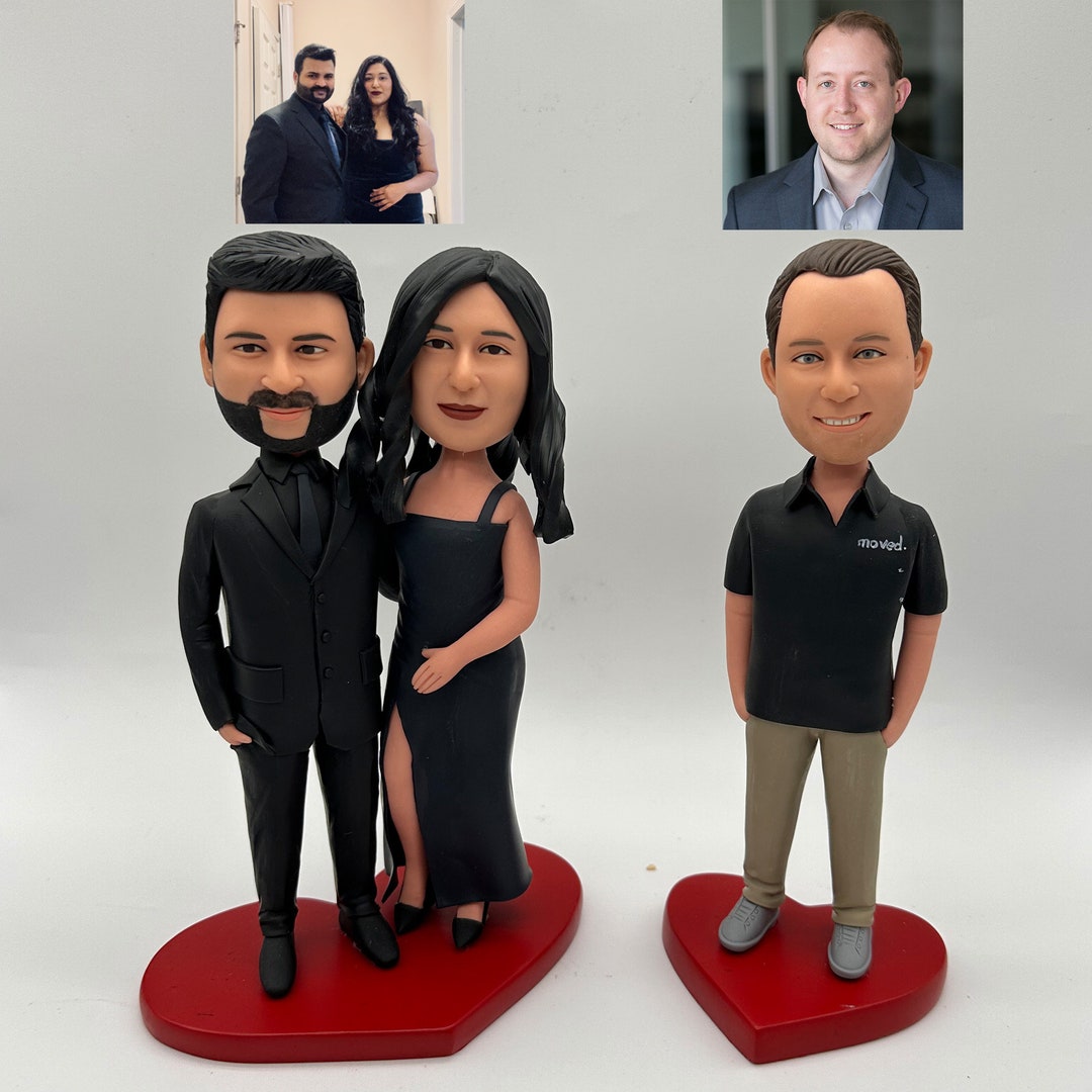 Custom Bobblehead Wedding Cake Topper, Personalized Wedding Cake ...