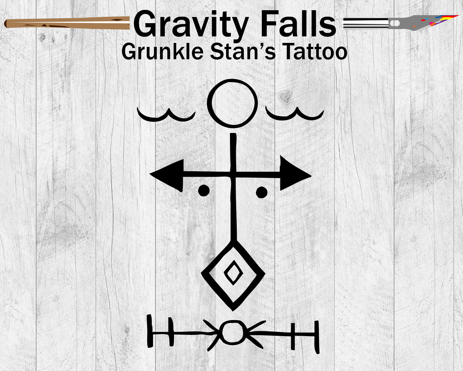 Gravity Falls Stan Tattoo