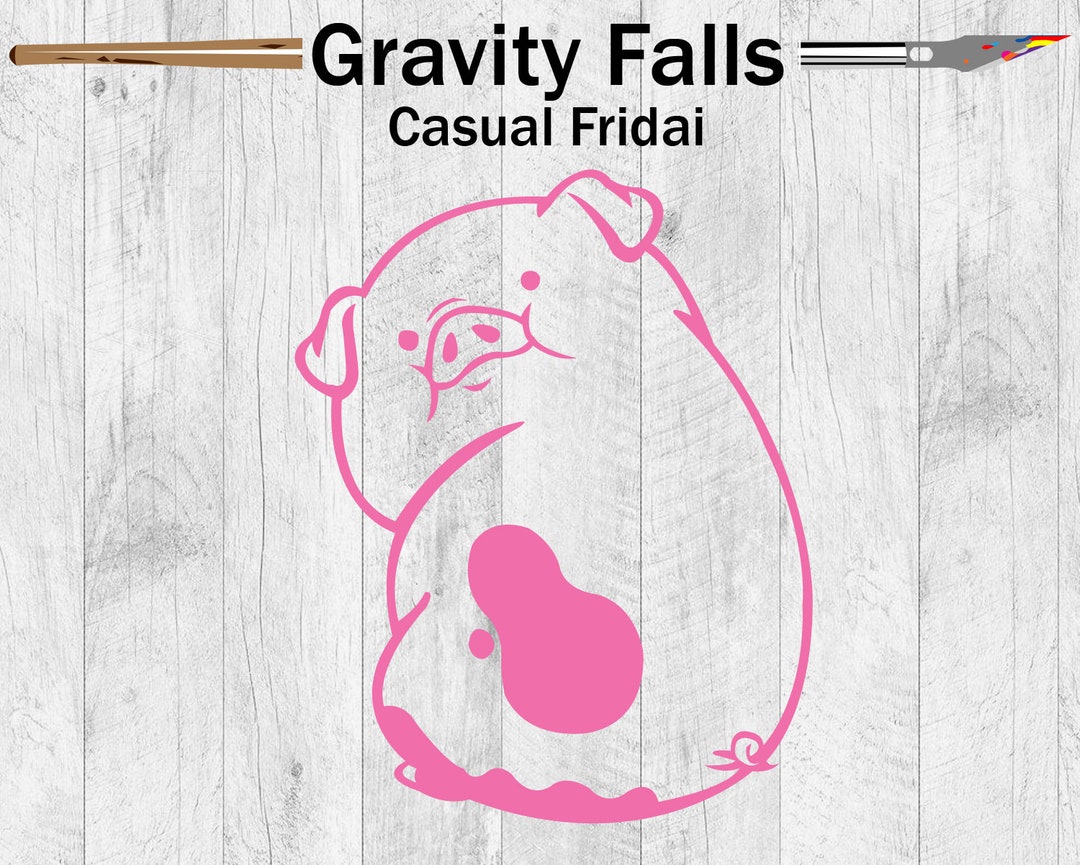 Waddles Gravity Falls Vinyl Decal Sticker - Etsy