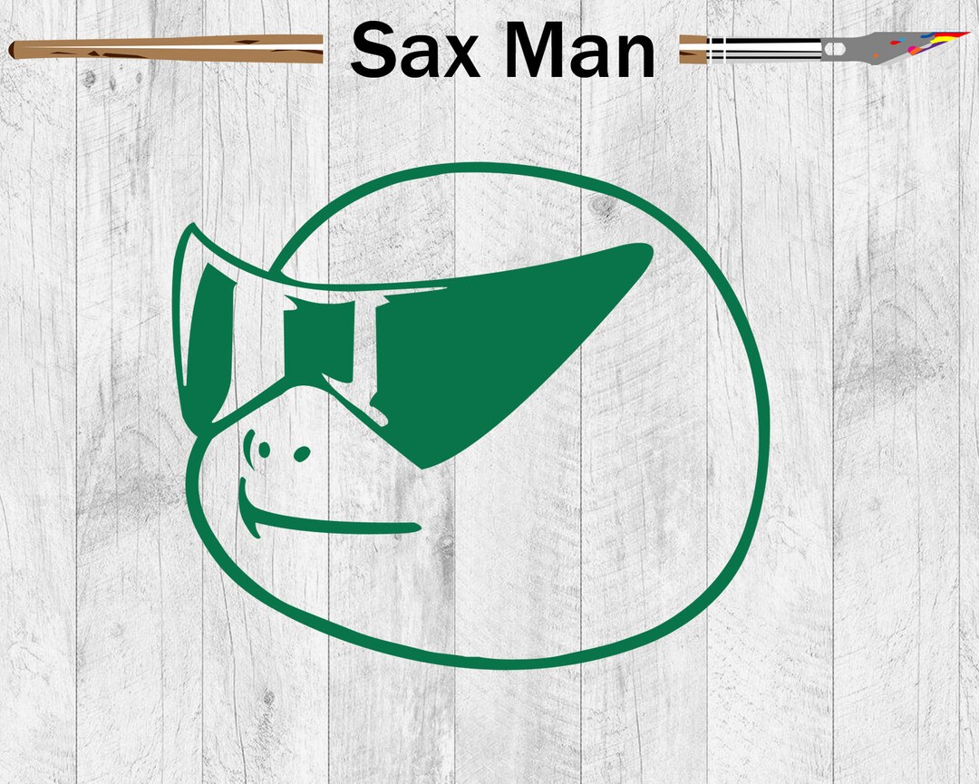 Tiktok Poke Turtle Playing Saxophone Vinyl Sticker Decal - Etsy