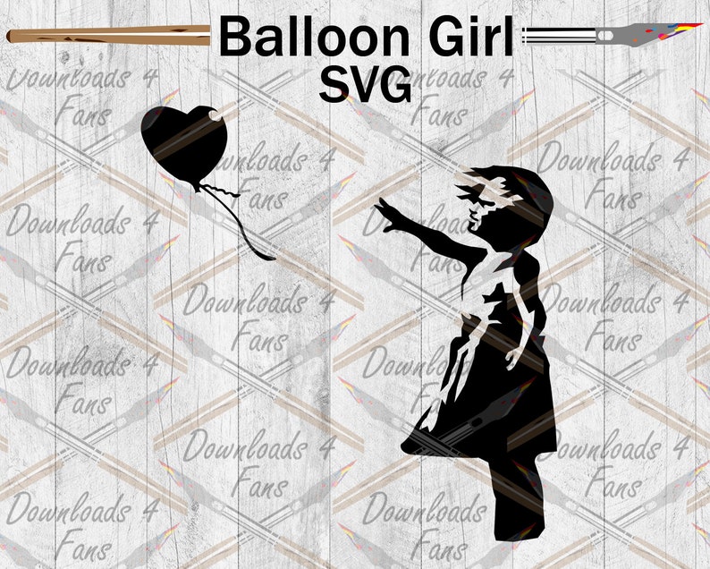 Balloon Girl Banksy Svg Instant Digital Download Banksy - Etsy