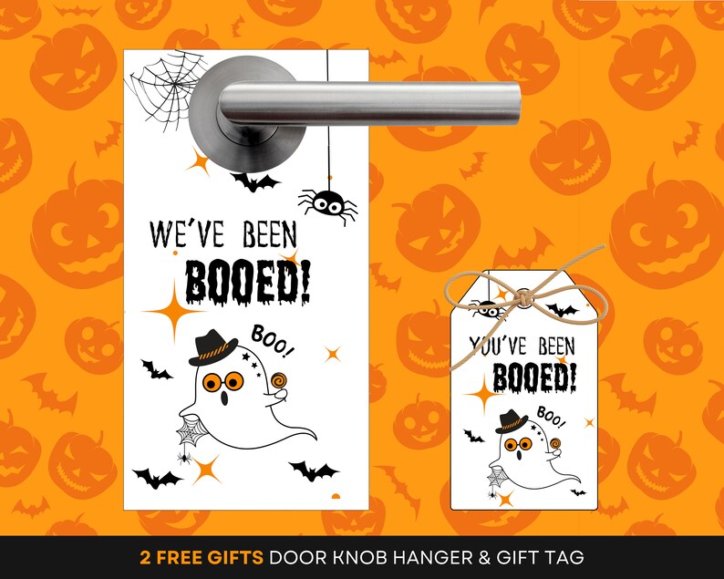 Youve Been Booed Printable for Halloween Game Sign Kit, Weve Been Booed ...