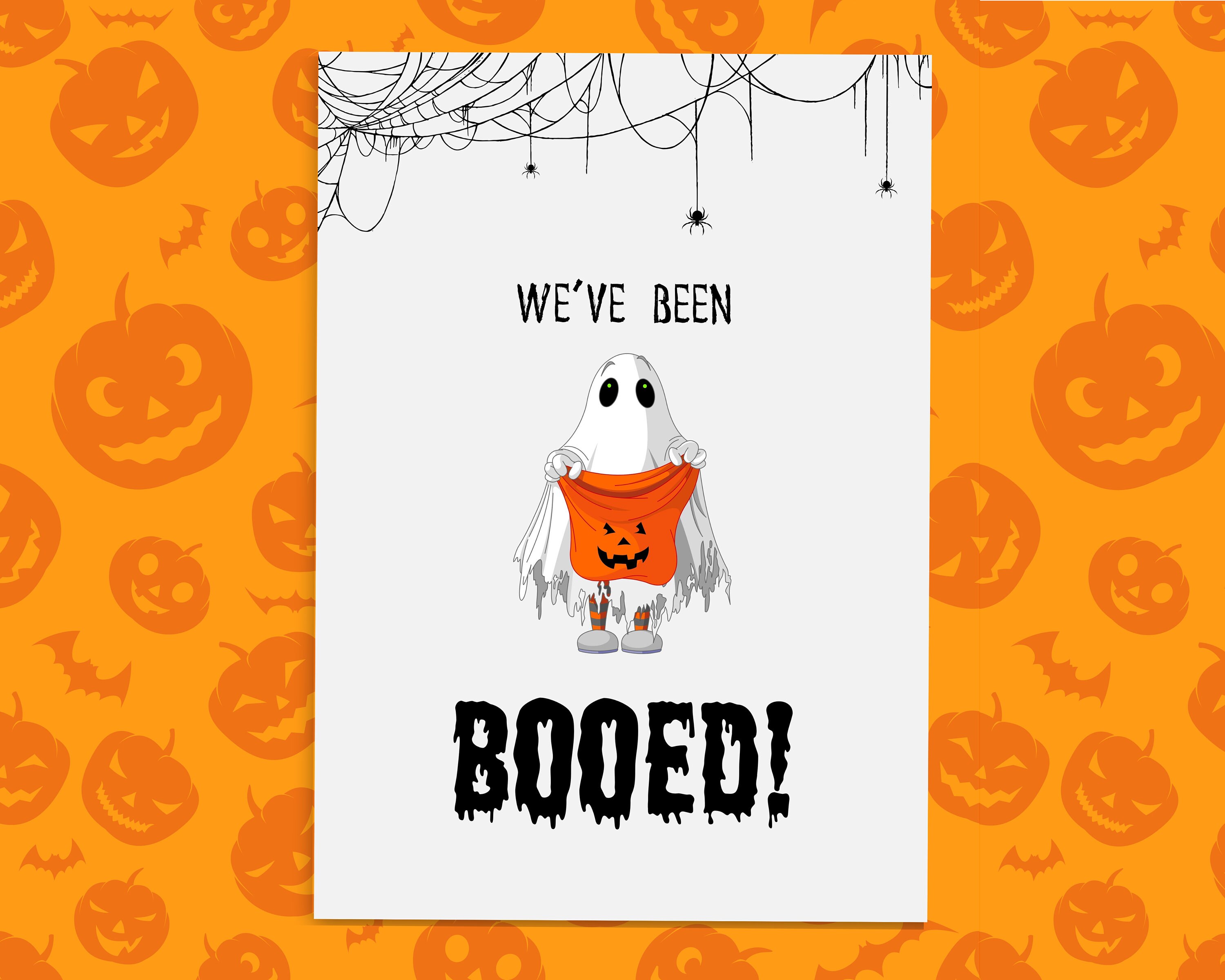 Youve Been Booed Printable for Halloween Game Sign, Weve Been Booed ...