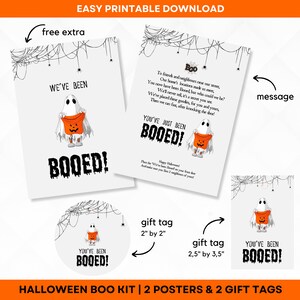 Youve Been Booed Printable for Halloween Game Sign, Weve Been Booed ...