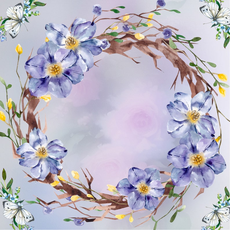 Wedding Background for Photoshop Photo Overlays Flower Background ...