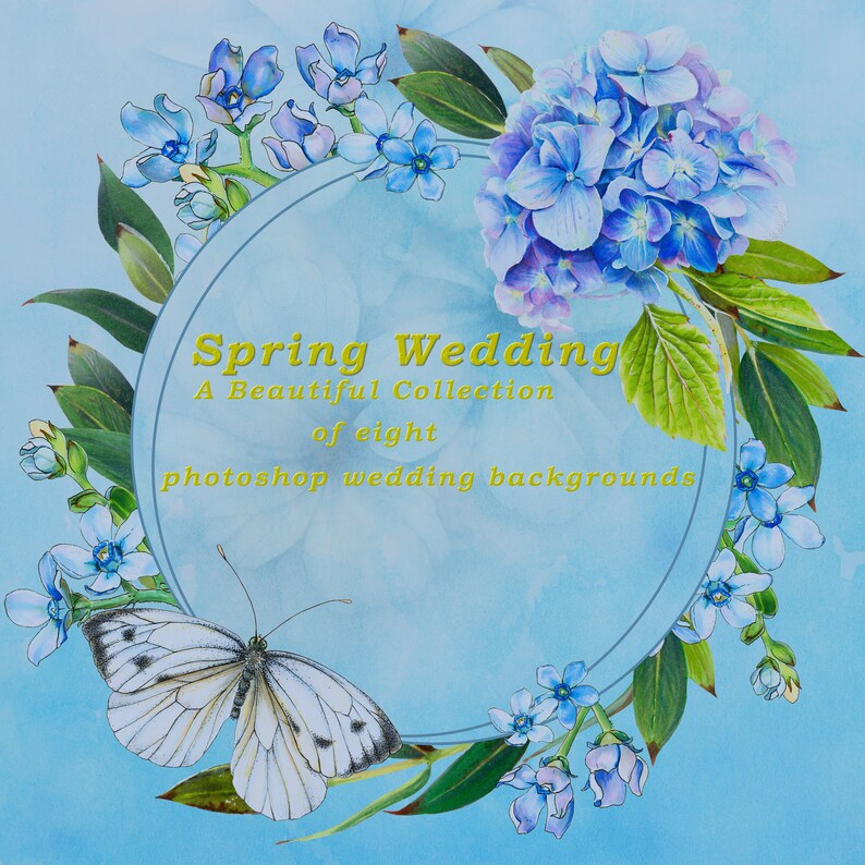 Wedding Background for Photoshop Photo Overlays Flower Background ...