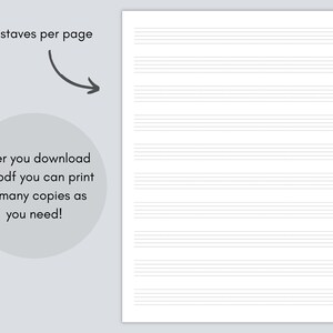 Printable Manuscript Paper - Etsy
