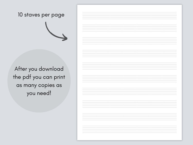 Printable Manuscript Paper - Etsy