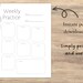 Printable Weekly Practice Chart Digital Download Music Practice - Etsy