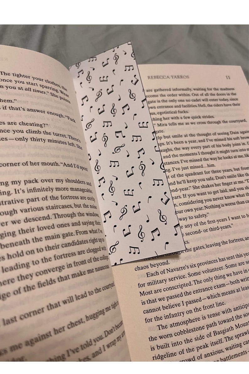 Printable Music Bookmarks | 4 Bookmarks | Print on US Letter - Etsy