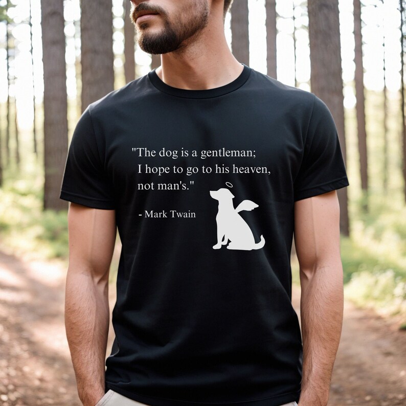 The Dog is a Gentleman Quote by Mark Twain Famous Quote - Etsy