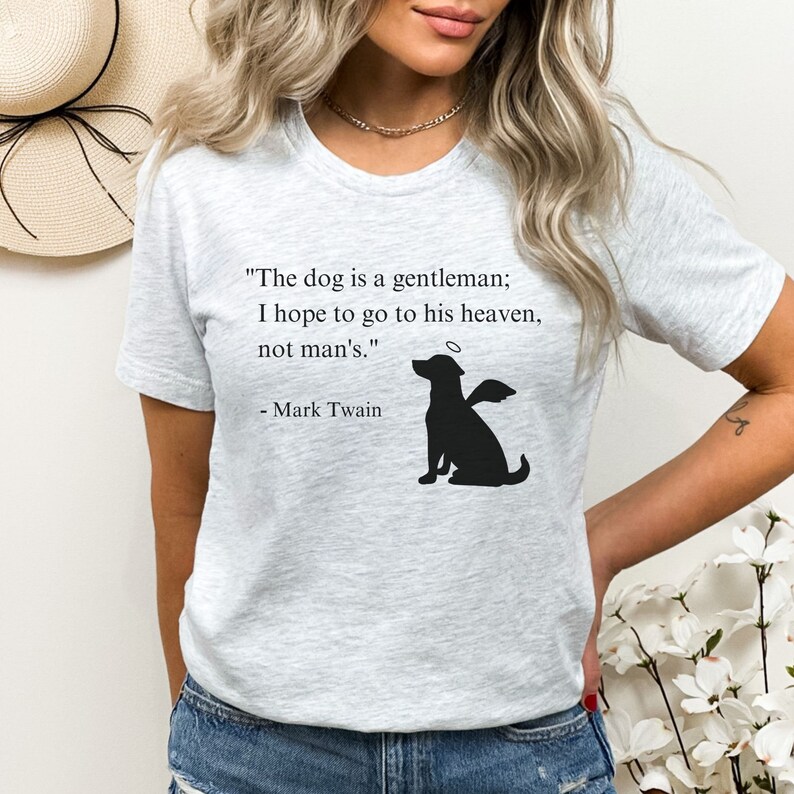 The Dog is a Gentleman Quote by Mark Twain Famous Quote - Etsy
