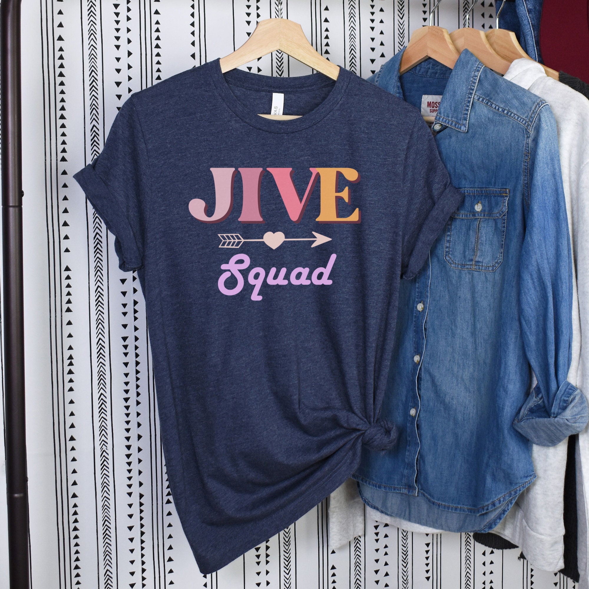 JIVE Squad Shirt, Retro Tee Shirt, Retro Girls Night Out Shirt ...