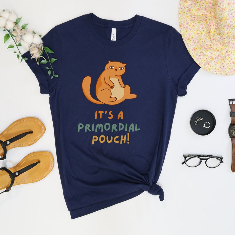It's a Primordial Pouch Tee, Funny Graphic Shirt for Fat Cat Lovers ...
