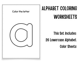 Alphabet Tracing Worksheets for Preschool and Kindergarten - Etsy
