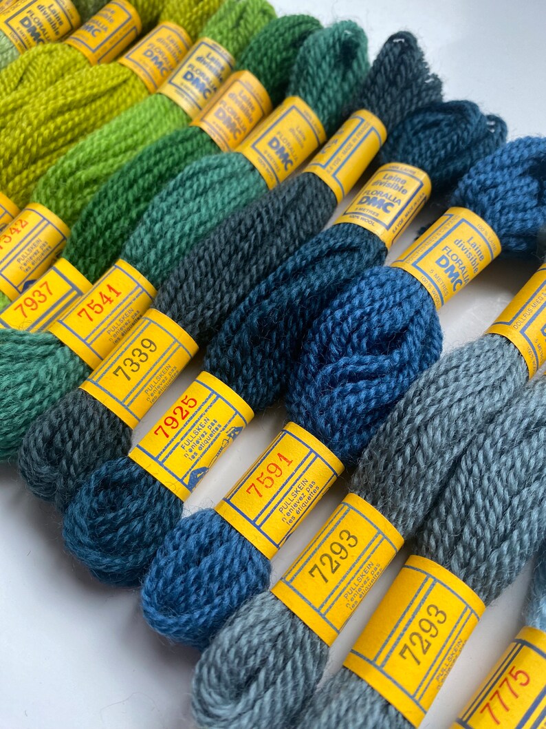 Vintage Wool Tapestry Yarn - Laine Divisible Floralia DMC - Choose ...