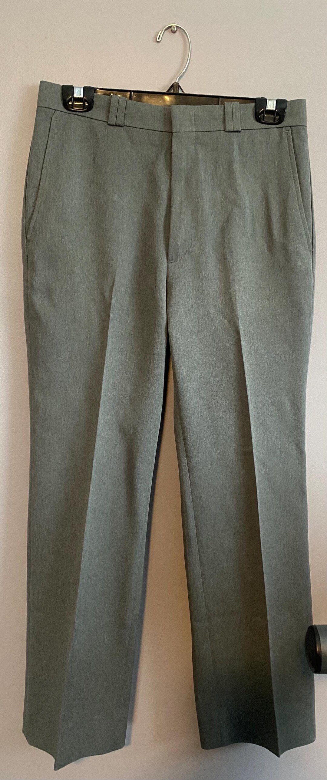 Vintage Men's Pants - Authentic 1970's Retro Slacks - Light Gray Color ...