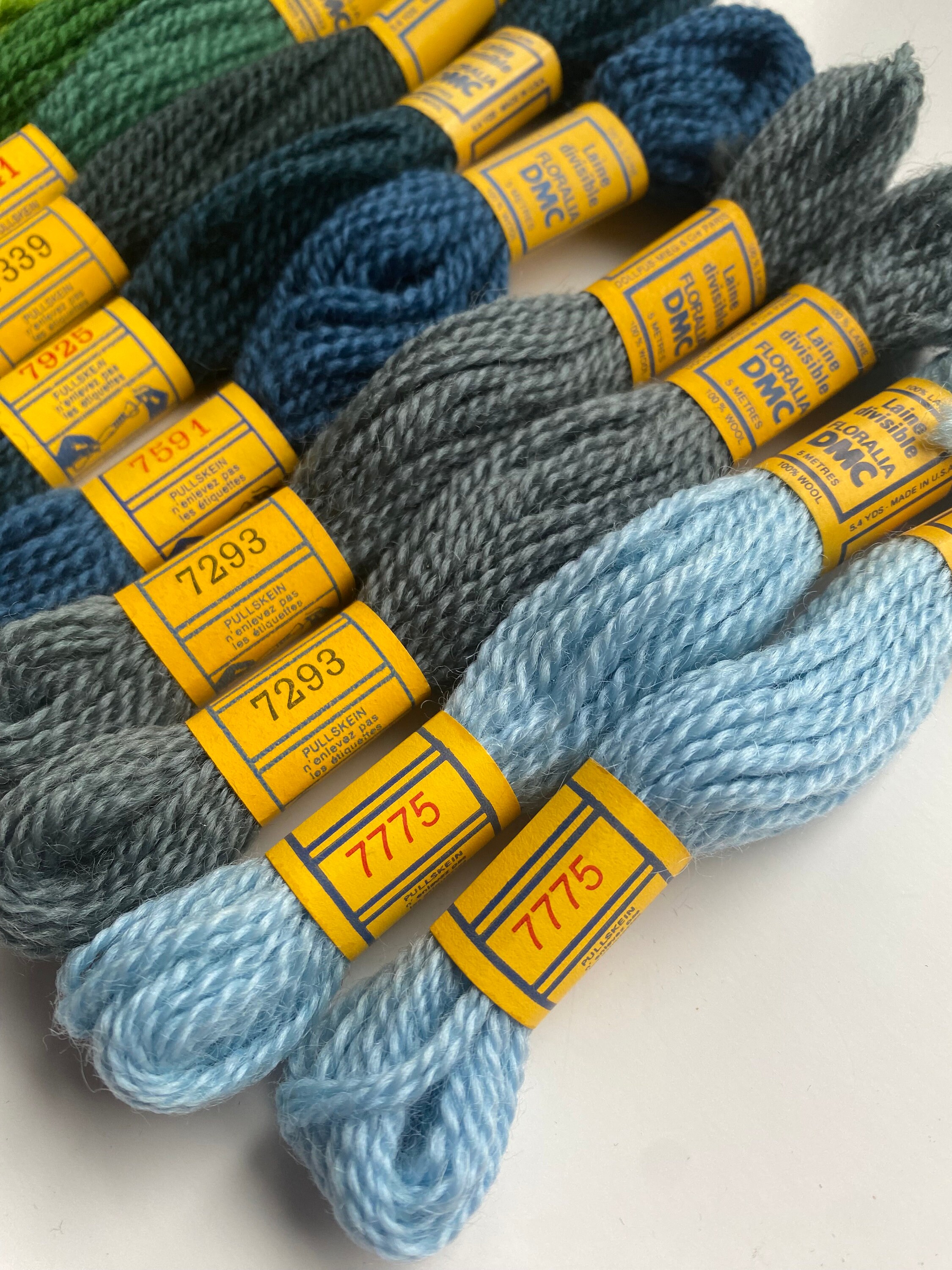 Vintage Wool Tapestry Yarn - Laine Divisible Floralia DMC - Choose ...