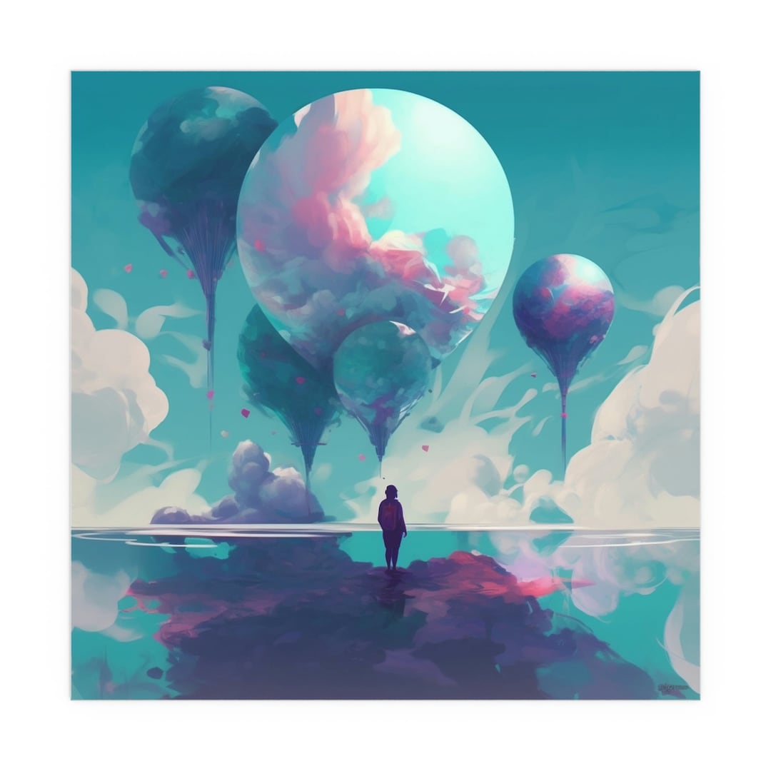 In the Clouds, Dorm Room Decor, Home Decor, Indoor and Outdoor Silk ...