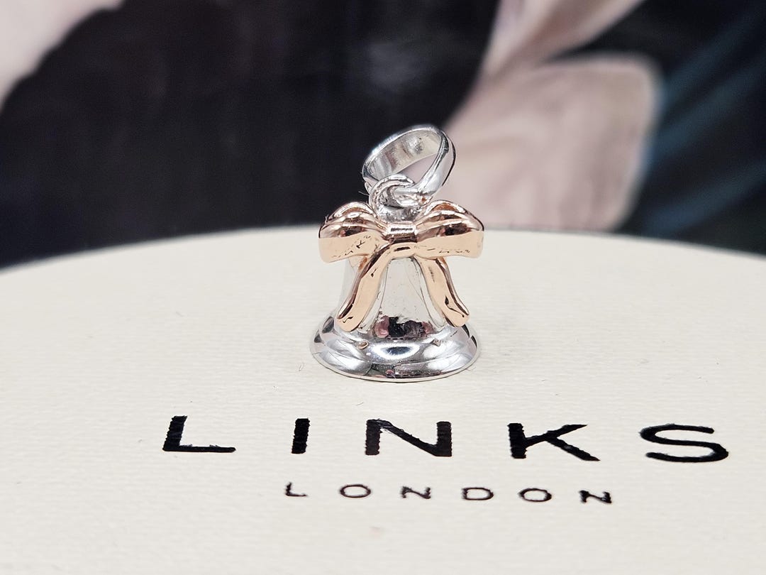 Extremely Rare Links of London Bell Charm, Sterling Silver, 18k Rose ...