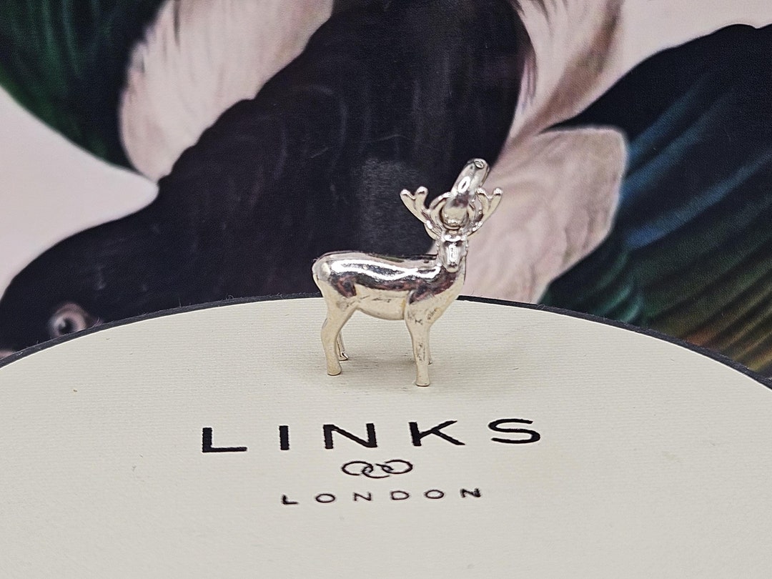 Rare and Stunning Links of London Woodland Stag Charm, Sterling Silver ...