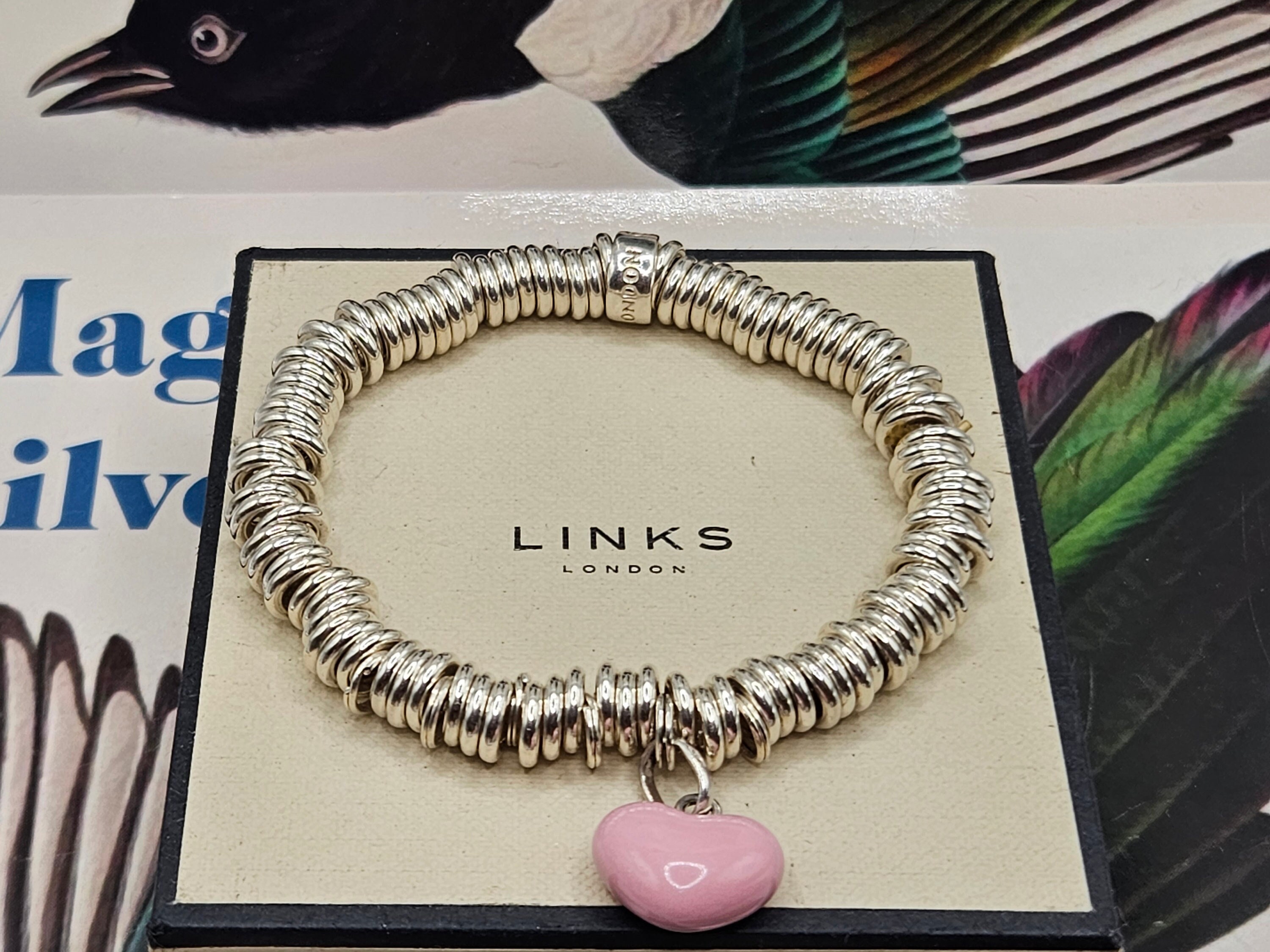 Genuine and SUPER Links of London Sweetie Bracelet With Pink - Etsy