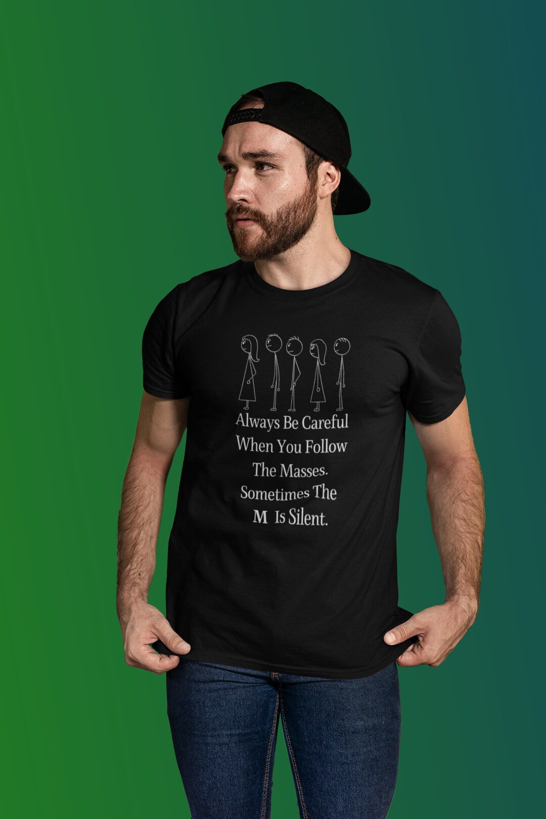 Always Be Careful When Following the Masses. Unisex-t-shirt - Etsy