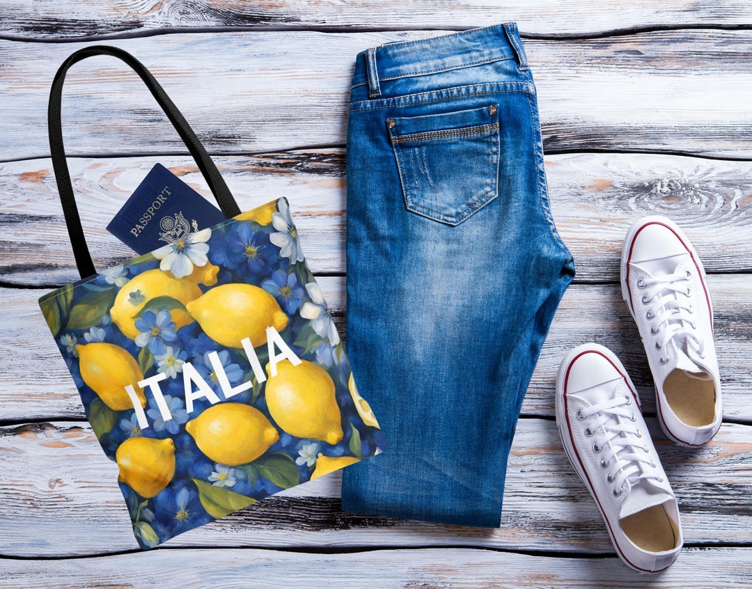 Vivid Italian Lemon Bag, Italy, Gift Idea, Italian Traveler, Italian ...