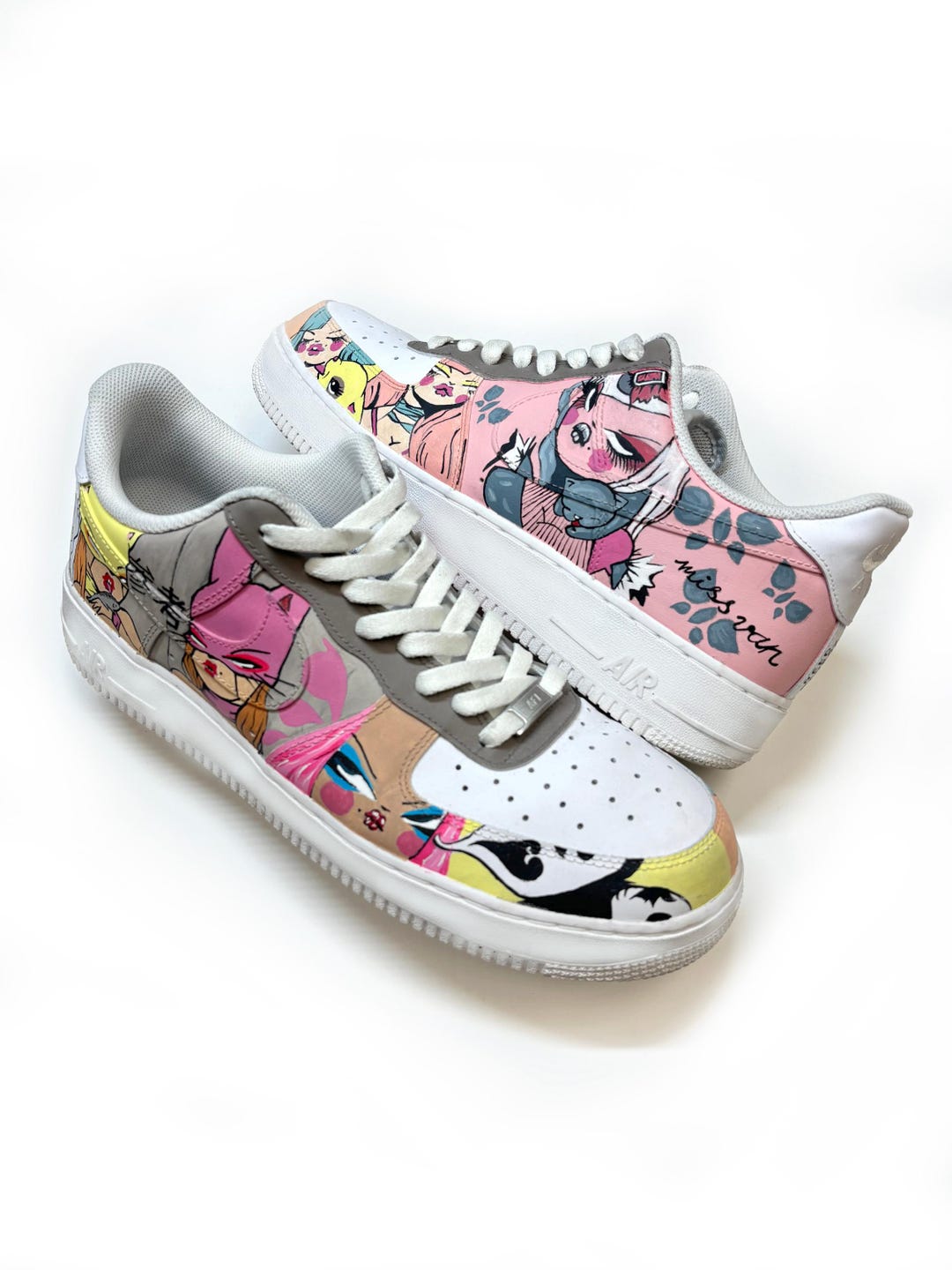 Nike Air Force 1 Custom Miss Van Concept | Hand-painted by Reed Revesz ...
