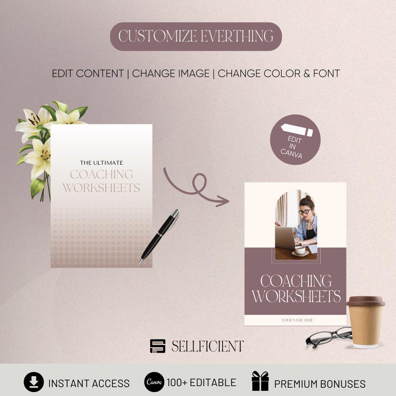 Digital Products Bundle, Canva Templates, Editable Templates, Done for ...