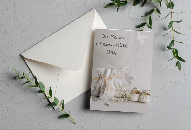 Christening Celebration Card - Etsy
