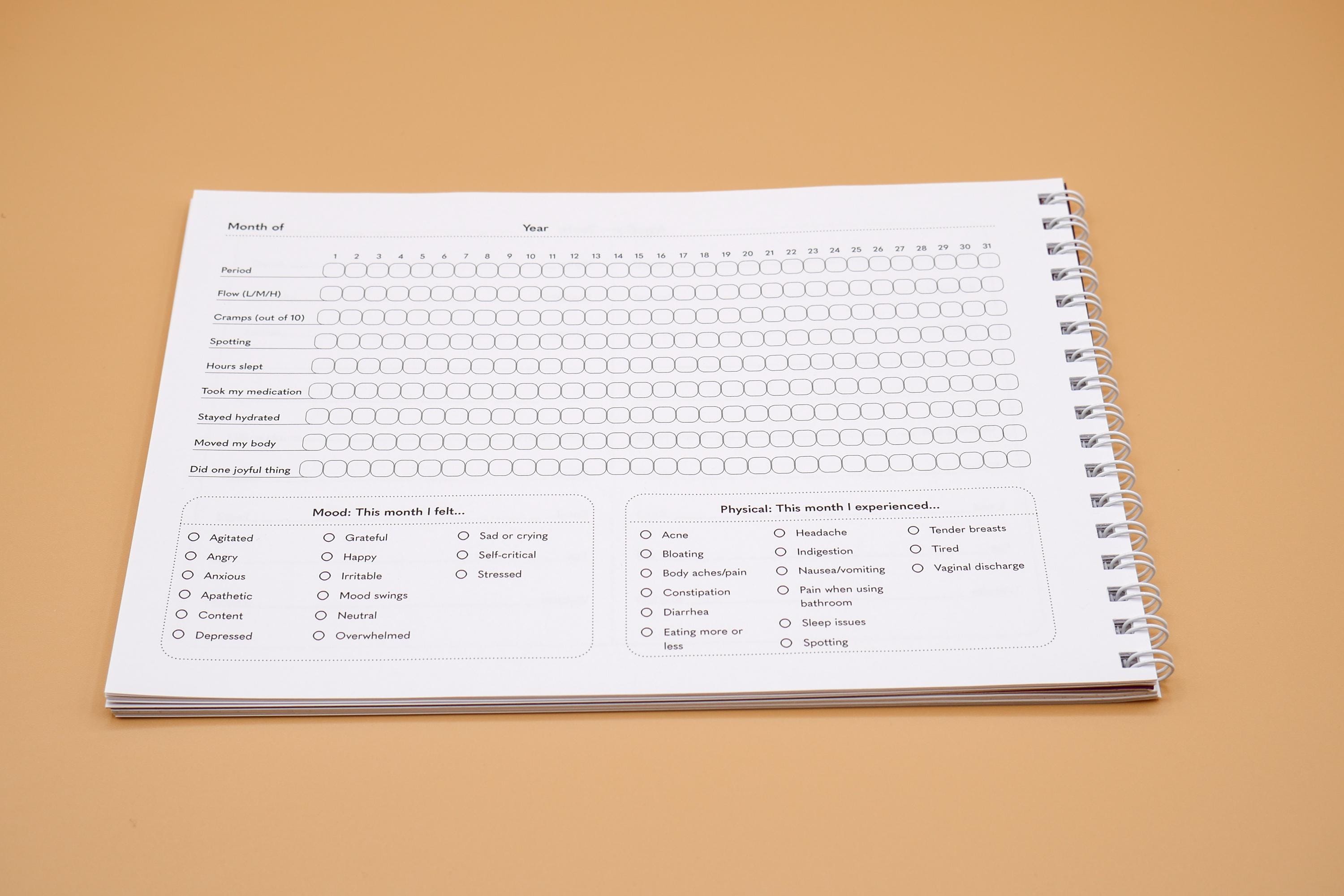 Mini Period and Monthly Cycle Tracker/journal – Flourish! Mini Tracker ...