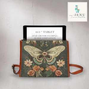 Boho Moth Cottage Core Messenger Crossbody Bag Vintage Art Nouveau ...